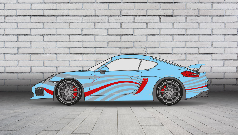 Porsche 718 Design - SIGNal Wrapping Folierungen