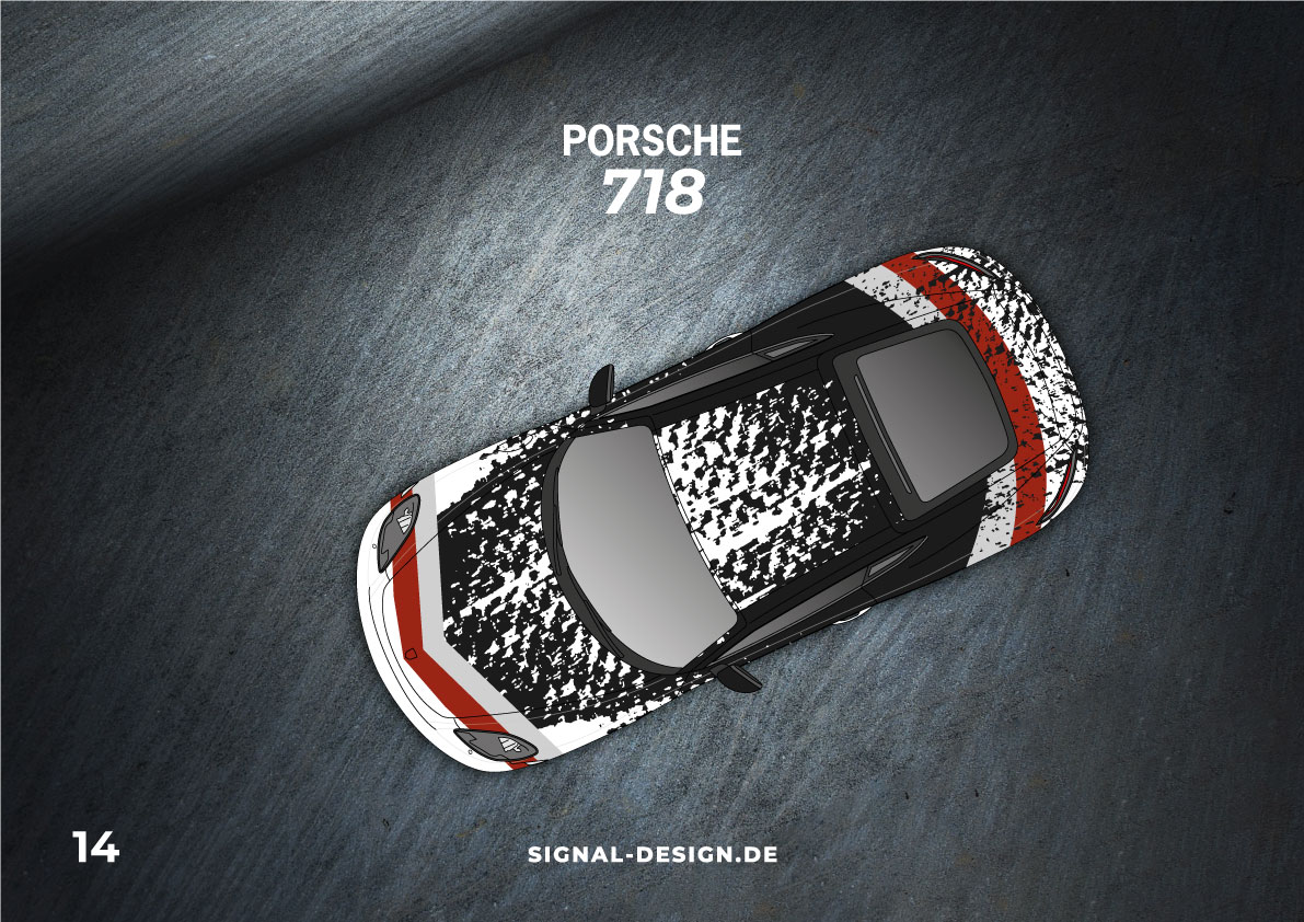 Porsche 718 Design - SIGNal Wrapping Folierungen